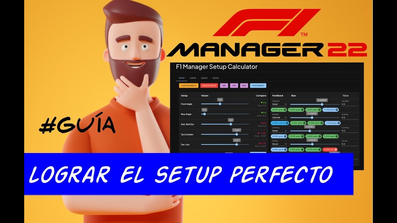 Cómo conseguir un SETUP PERFECTO | F1 Manager 2022 #formula1 - YouTube
