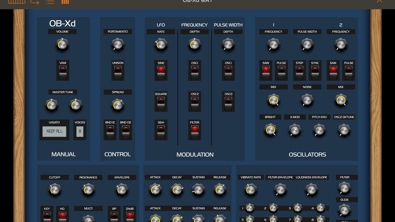 OB-XD - Tutorial: Exploring the synth (OB-Xd is based on the Oberheim ...