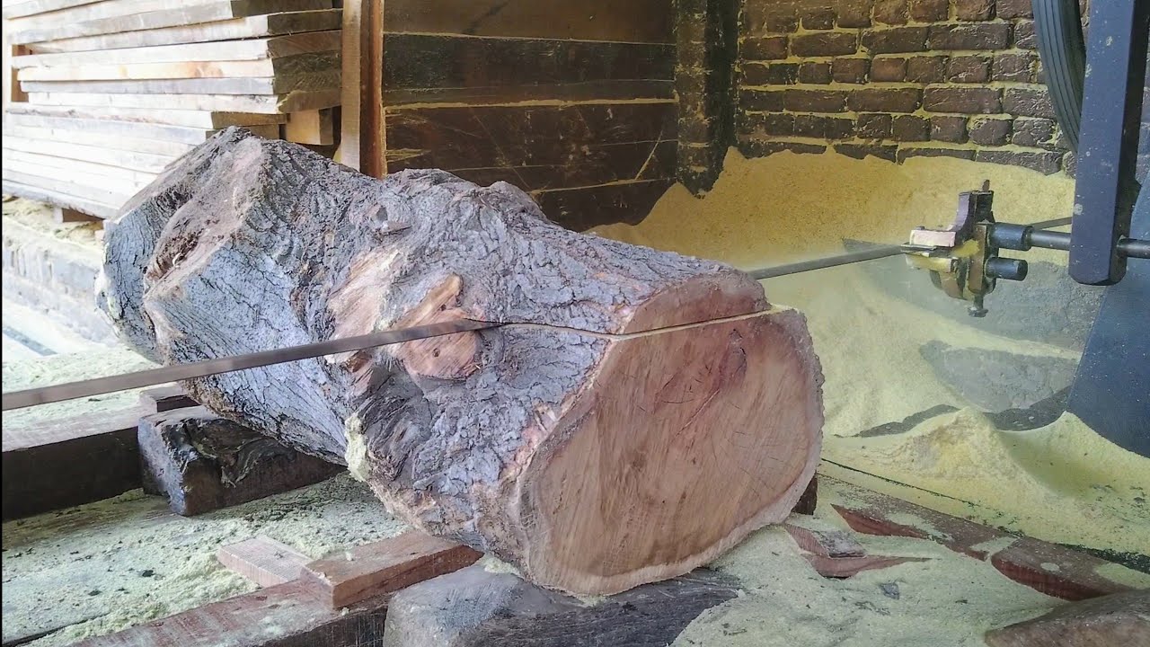 Short Wooden Log | Full Process of Cutting Log | Wood Cutting | Sawmill ...