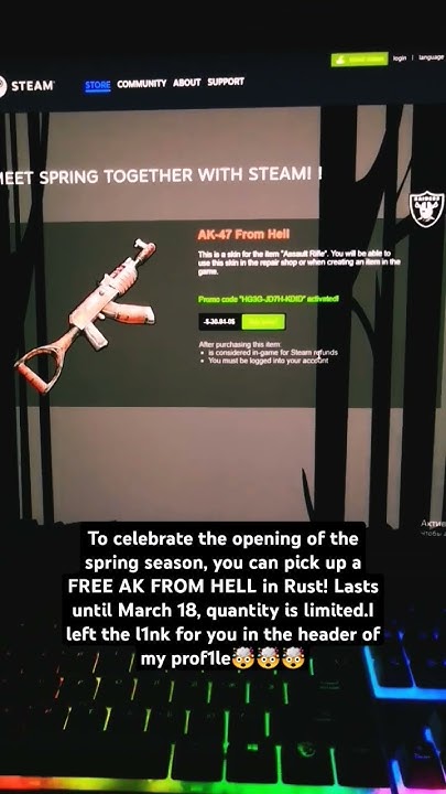 THIS AK FROM HELL IS ALREADY YOURS! SPRING SEASON IN RUST🤯🤩🤩#rust #rustclips #rustshorts #cs2 ...