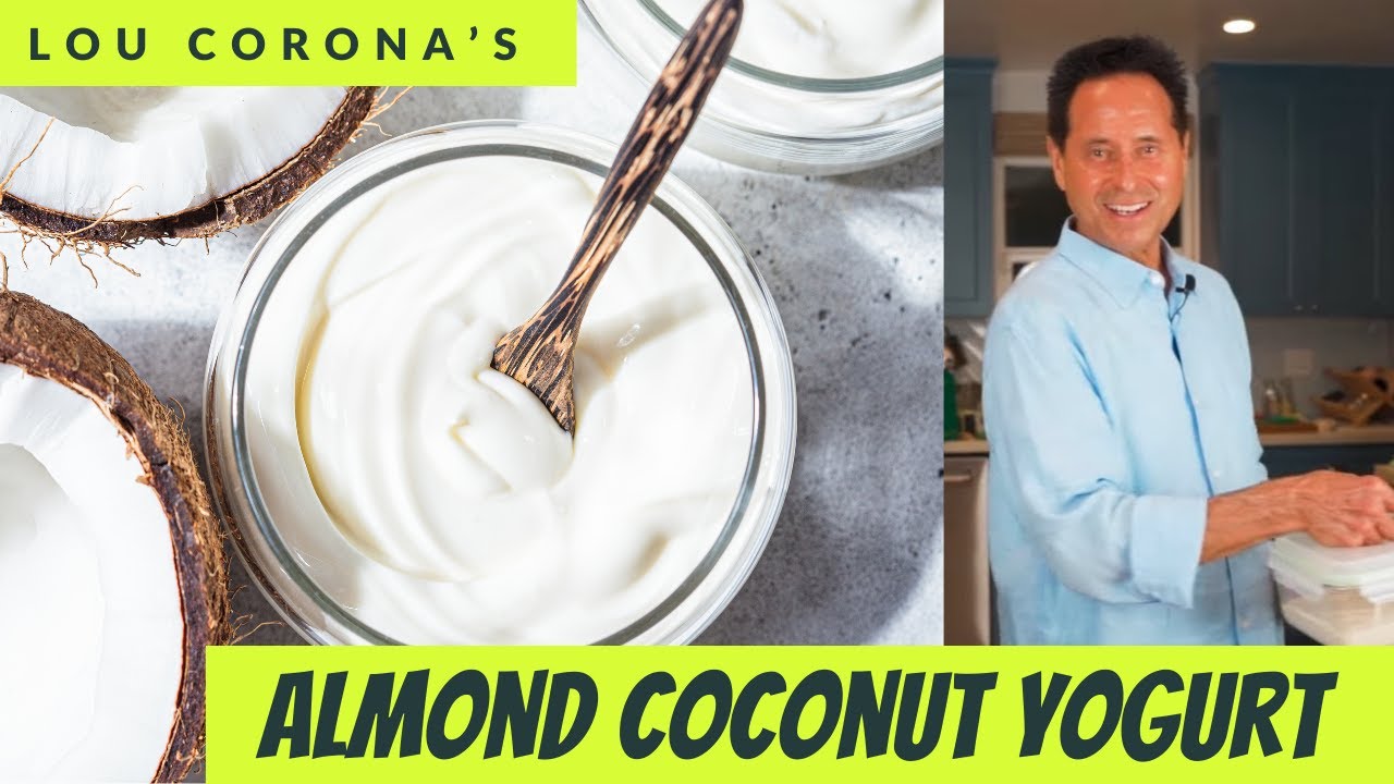 Lou Corona's STAPLE Raw Vegan Recipe - Almond Coconut Yogurt! - YouTube