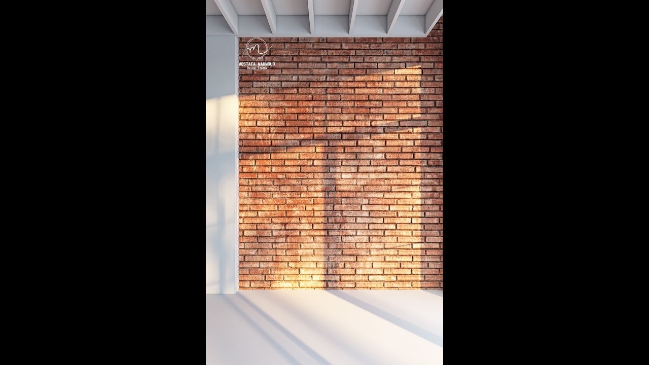 Vray Realistic Wall Brick Material - YouTube