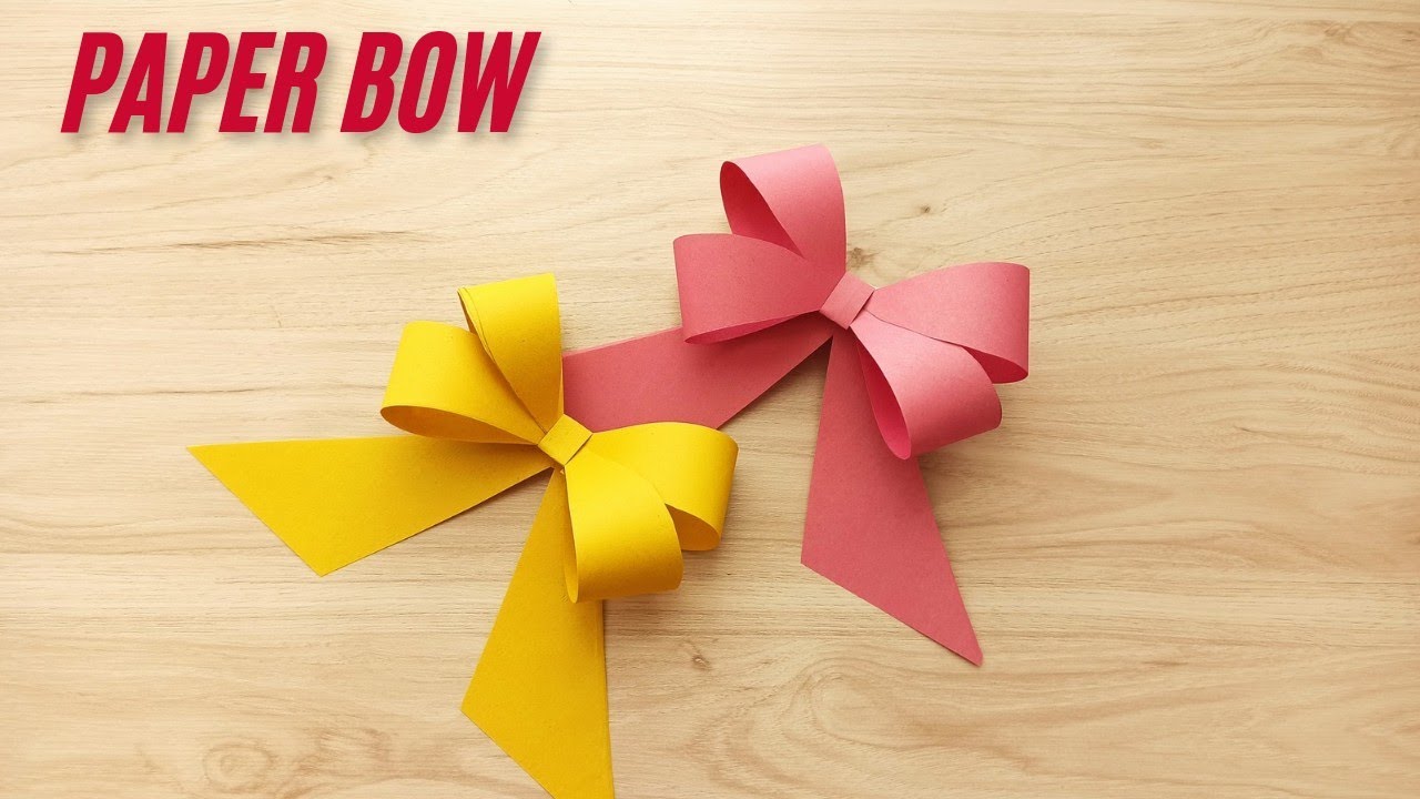 How to make a paper BOW? / DIY crafts - YouTube