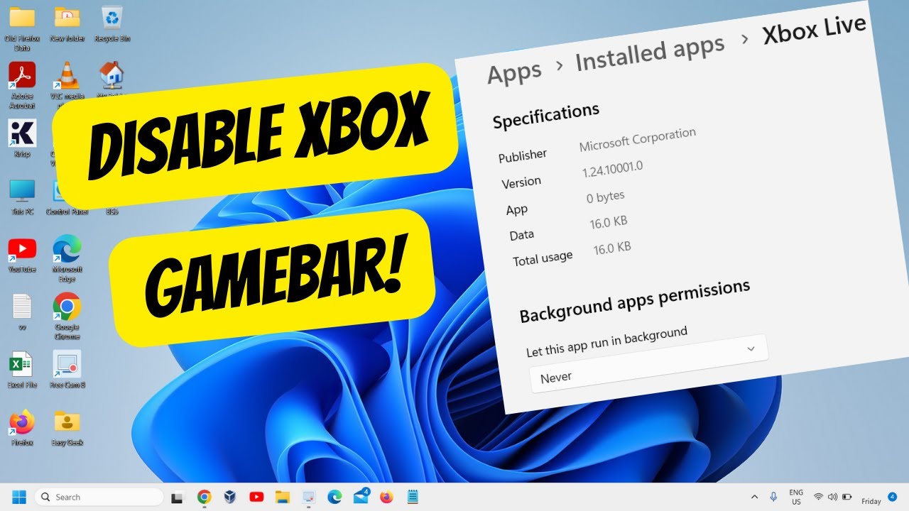 How to Disable Xbox Game Bar in Windows 11 [2024 Updated Guide] - YouTube