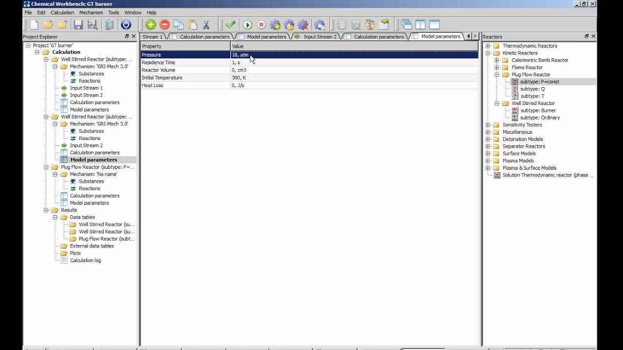 Chemical Workbench 4.0 - Combustion Modeling Demonstration - YouTube