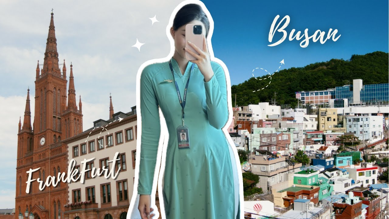 đầu tuần ở FrankFurt, cuối tuần ở Busan | cabin crew's life - YouTube