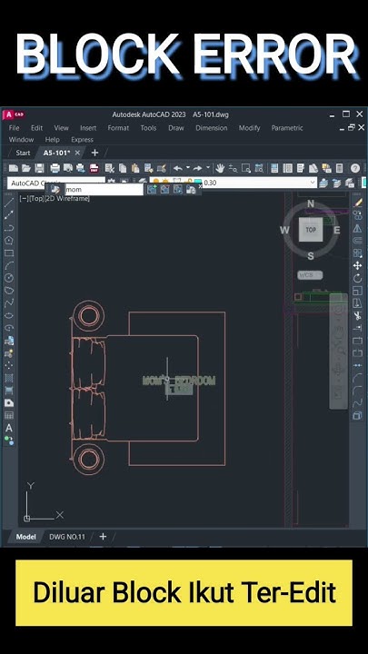 Mengatasi edit Block Inplace tapi yang diluar block tetap ikut ter-edit #Drafter # ...
