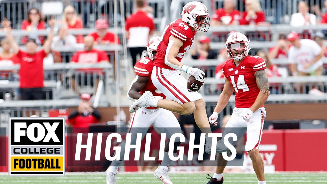 Wisconsin Badgers' defense forces FIVE INTs in blowout win against ...