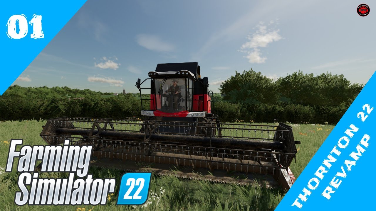 #FS22 Thornton 22 Revamp #EP01 Harvest wheat on field 9 and 11 for ...