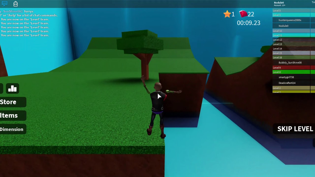 Roblox, level 1 in 21.53 - YouTube