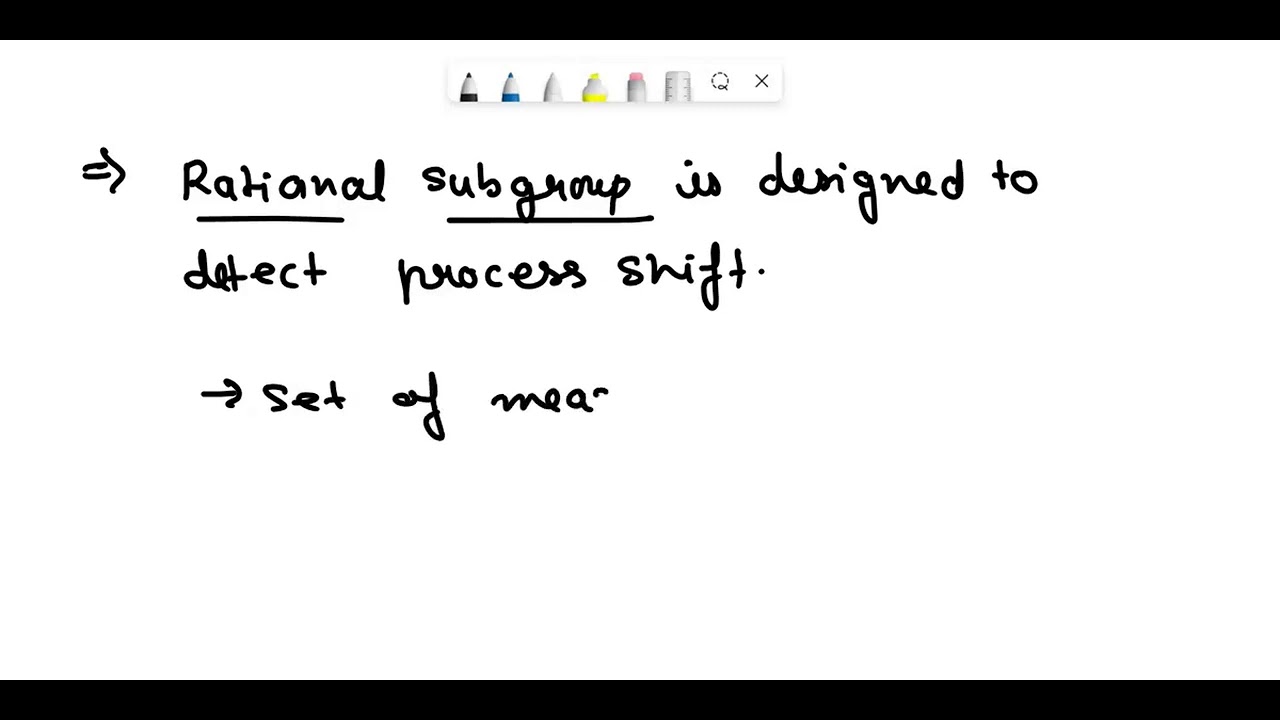 Rational subgroup is designed to detect process shift: True False - YouTube
