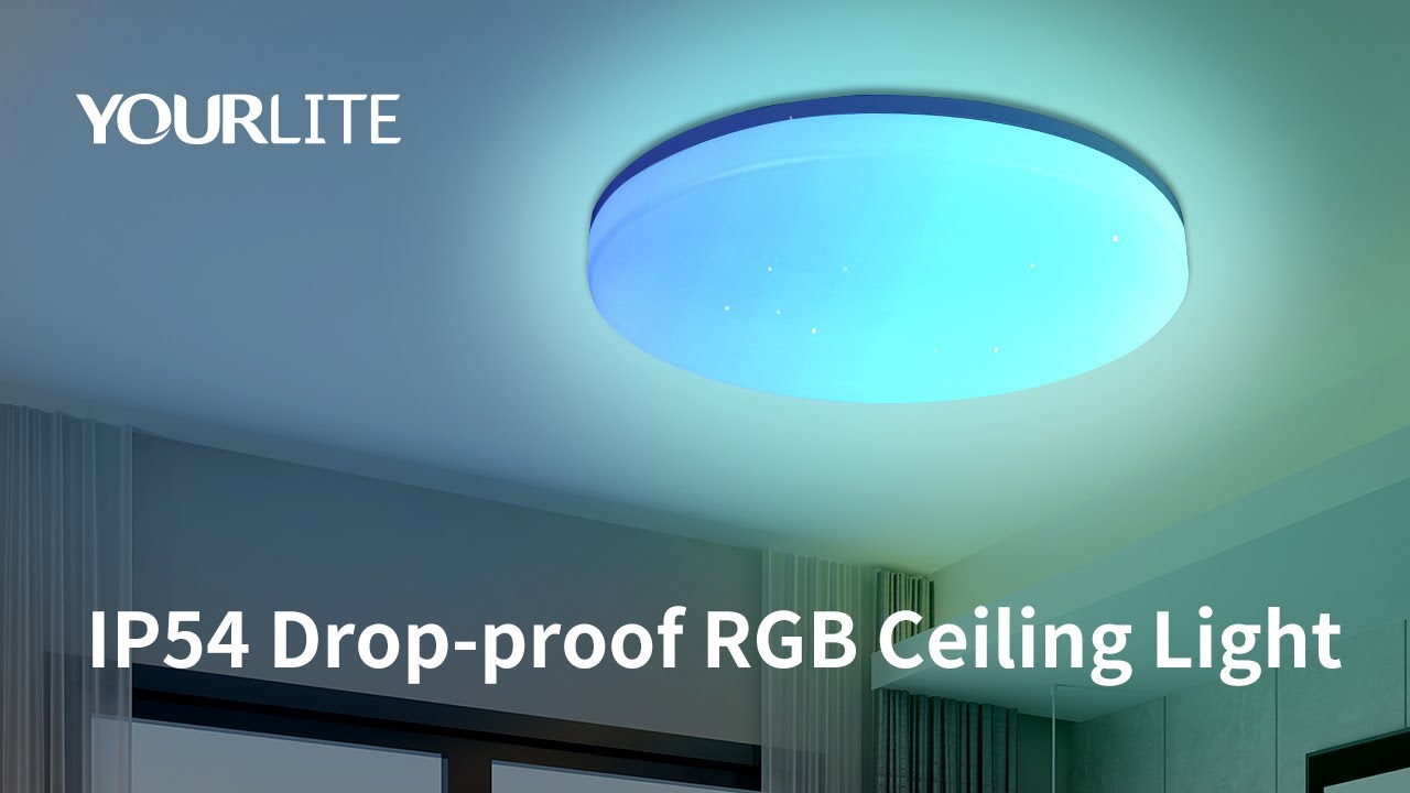 YOURLITE IP54 Drop-proof RGB Ceiling Light | A Perfect Decoration - YouTube