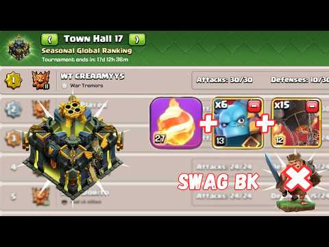 The Most Introverted Player Hits Rank 1 TH17 (Using My Voice Again)