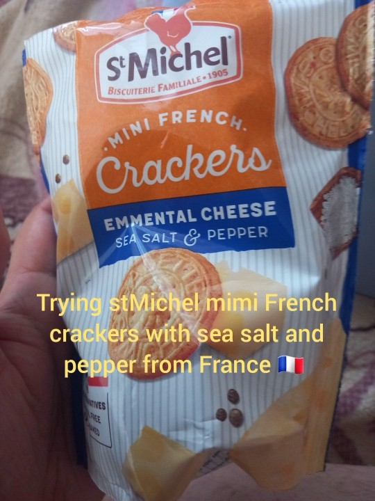Trying stMichel mimi French crackers with sea salt & pepper, France 🇫🇷 ...