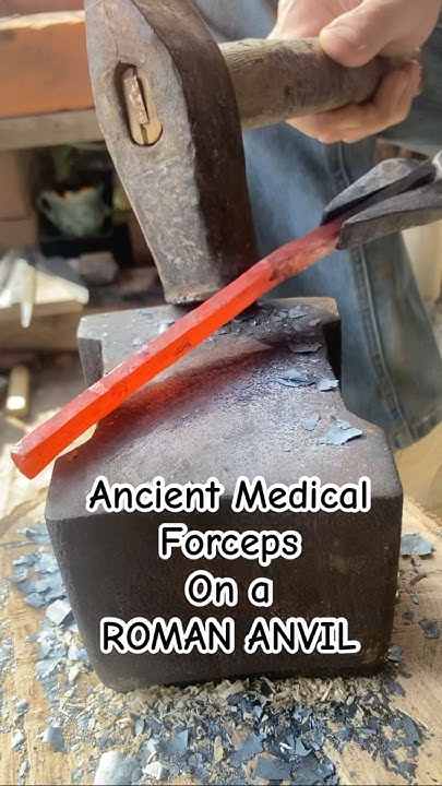 Forging Roman Medical Forceps on a Block Anvil - YouTube