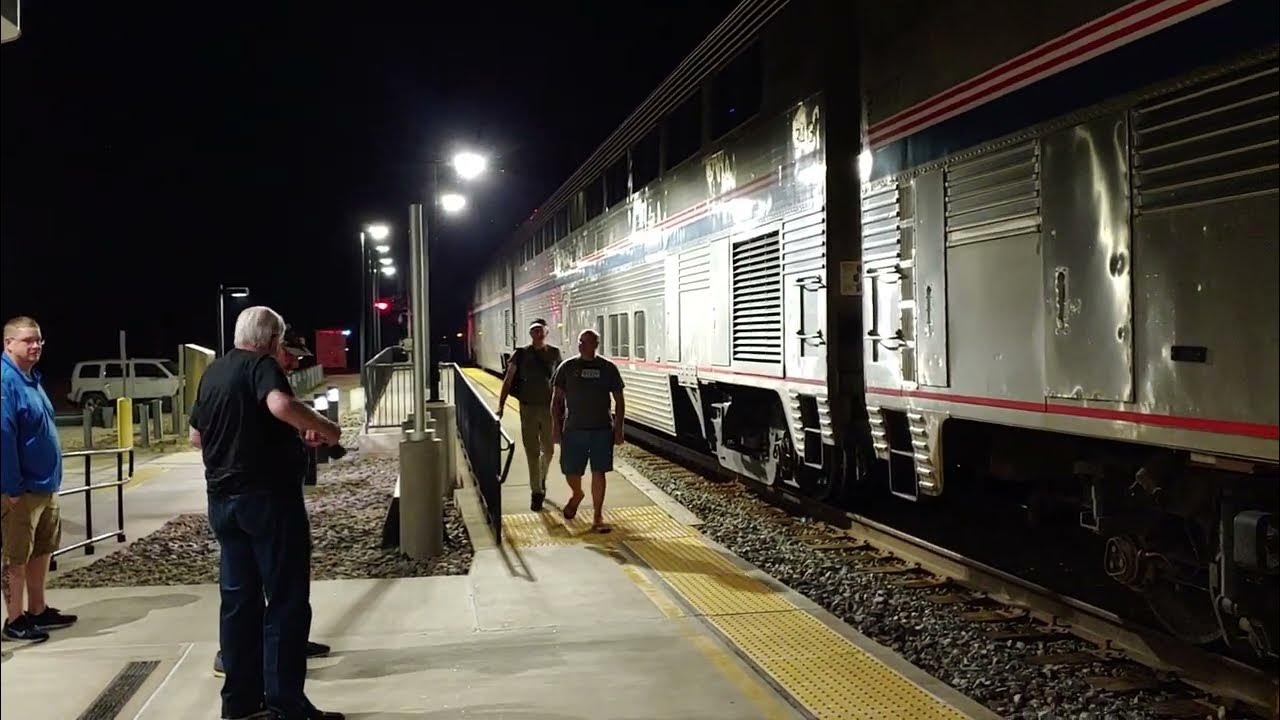 La Plata Rail Days 2023 -- a very, VERY late Amtrak train #4 arrives at La Plata from Los ...