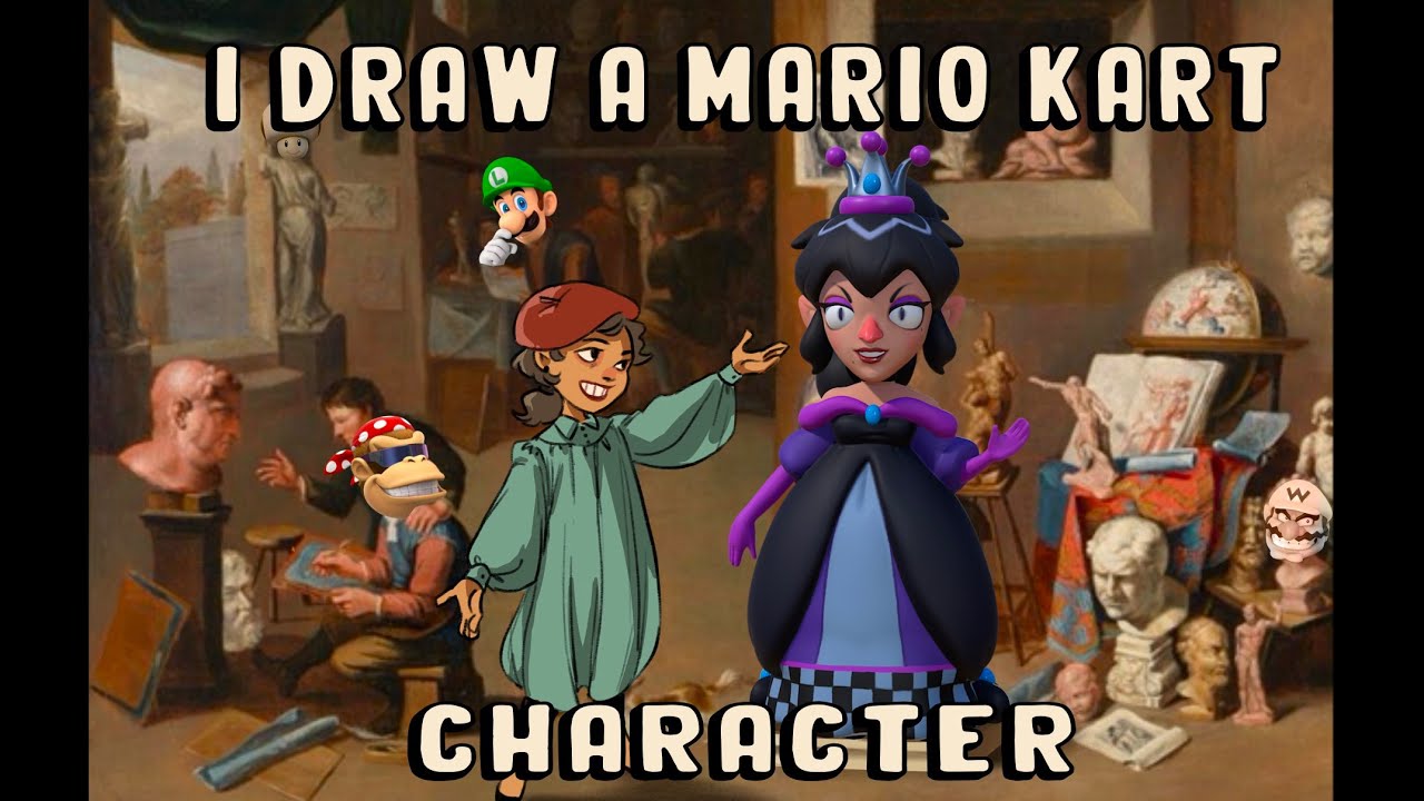 I Draw a Mario Kart World Character - YouTube