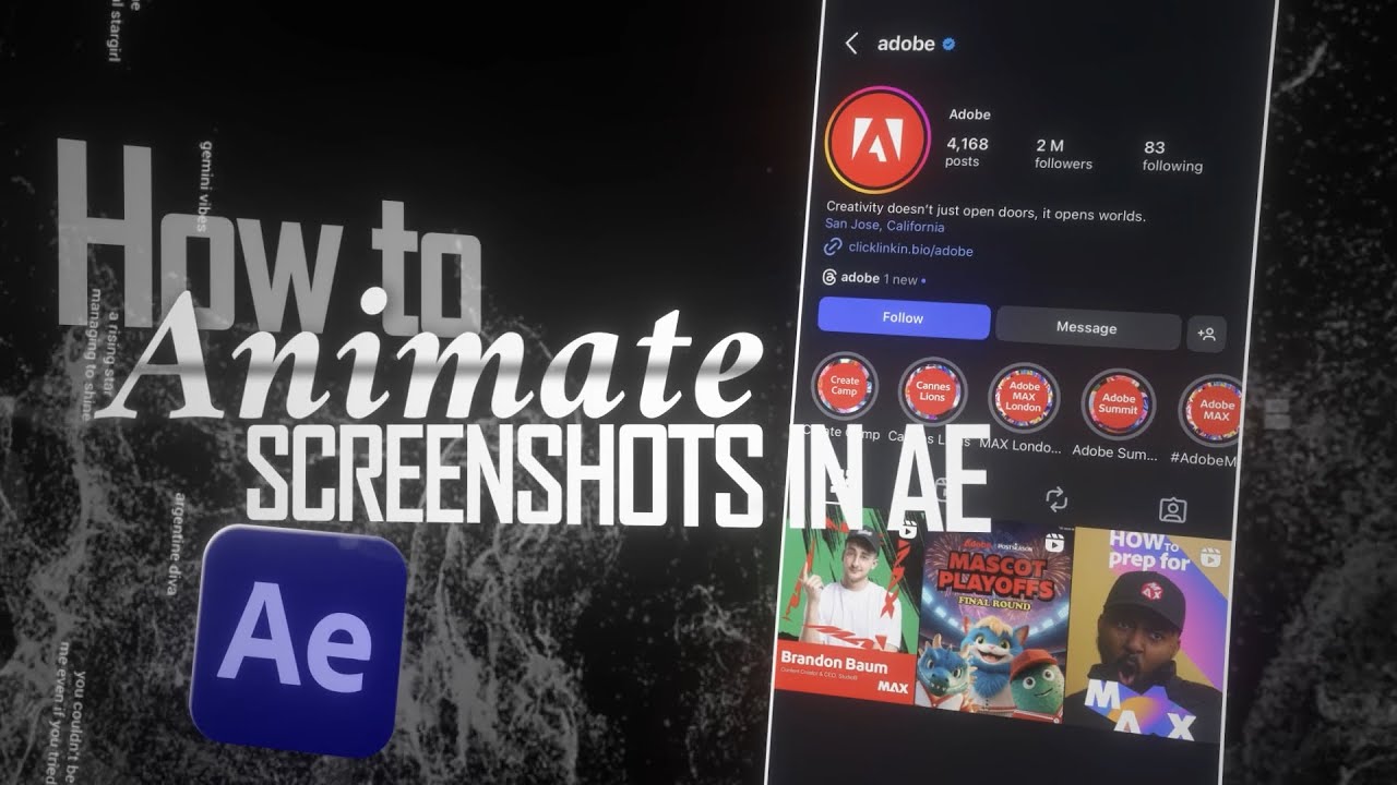 How to Animate Screenshots Like a Pro in After Effects 🎥 (Cinematic ...