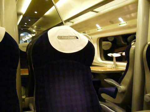 On board Class 390 Virgin Trains Pendolino (1st class weekend upgrade ...