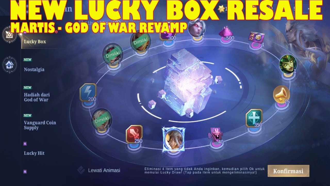 NEW EVENT LUCKY BOX MARTIS GOD OF WAR REVAMP - YouTube