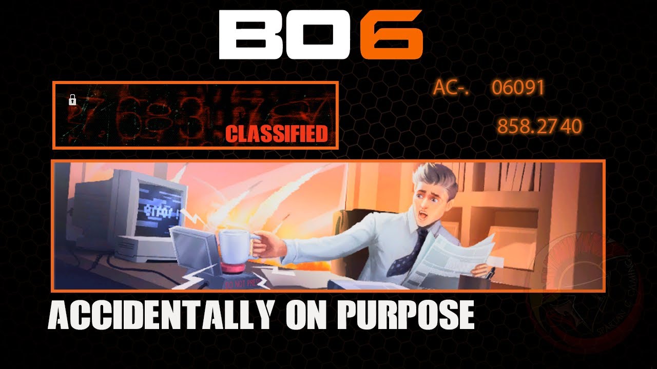 Black Ops 6 (ACCIDENTALLY ON PURPOSE) Dark Ops Classified Calling Card ...