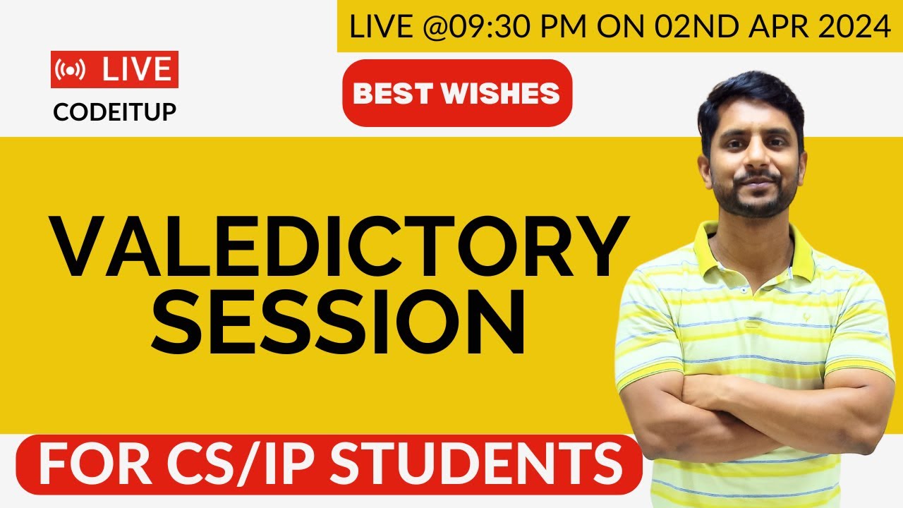 Valedictory Session | 2023-24 Session - YouTube