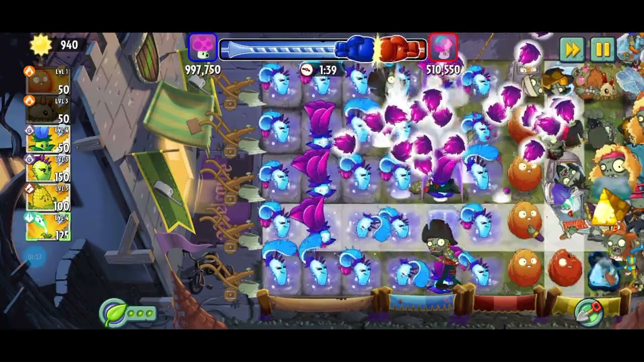 PVZ 2 Explode-O-Nut Boosterama! Arena weekly tournaments - YouTube