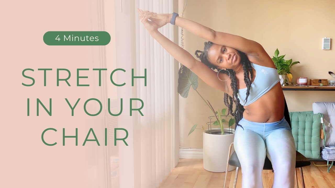 Chair Stretches You Can Do At Work! - YouTube