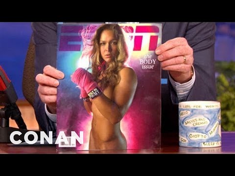 MMA Champ Ronda Rousey On Her Nude Photoshoot | CONAN on TBS