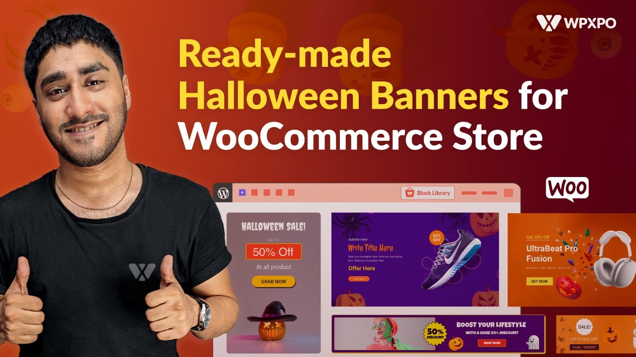 Ready-Made Halloween Banners for WooCommerce Stores - YouTube