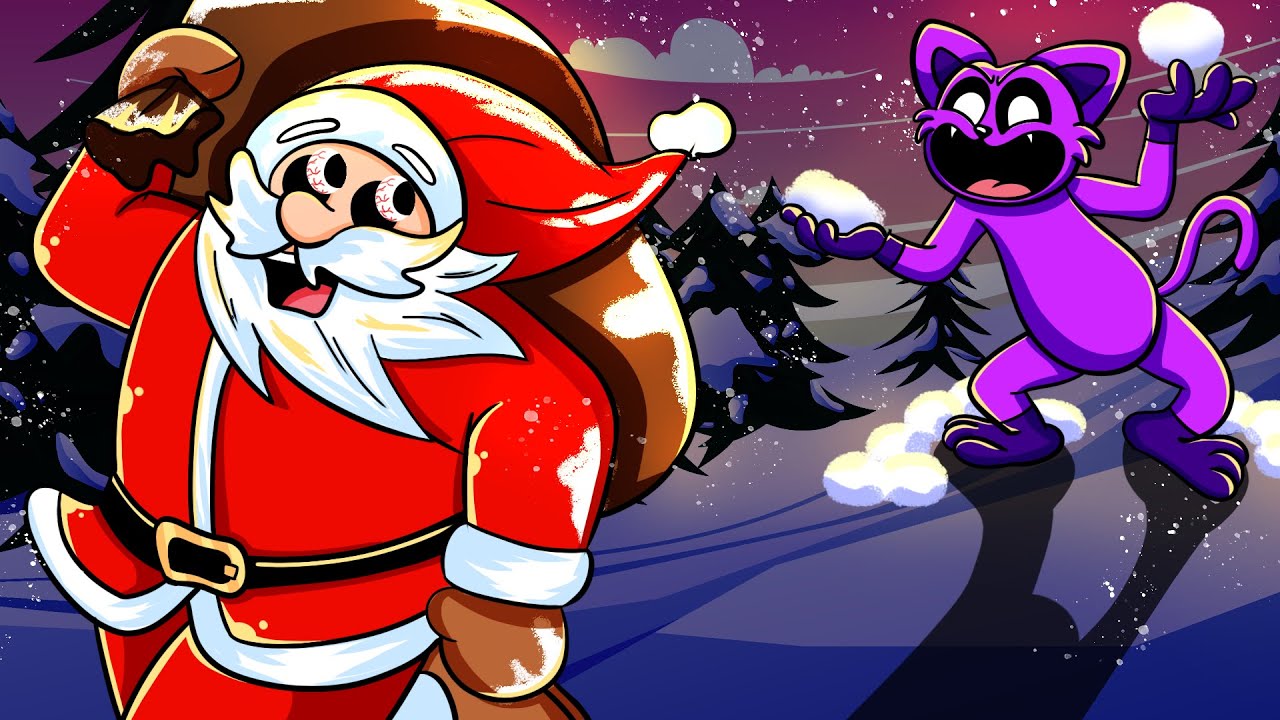 SANTA CLAUS FACES A NIGHTMARE FROM CATNAP?! | Poppy Plytime 4 Animation ...
