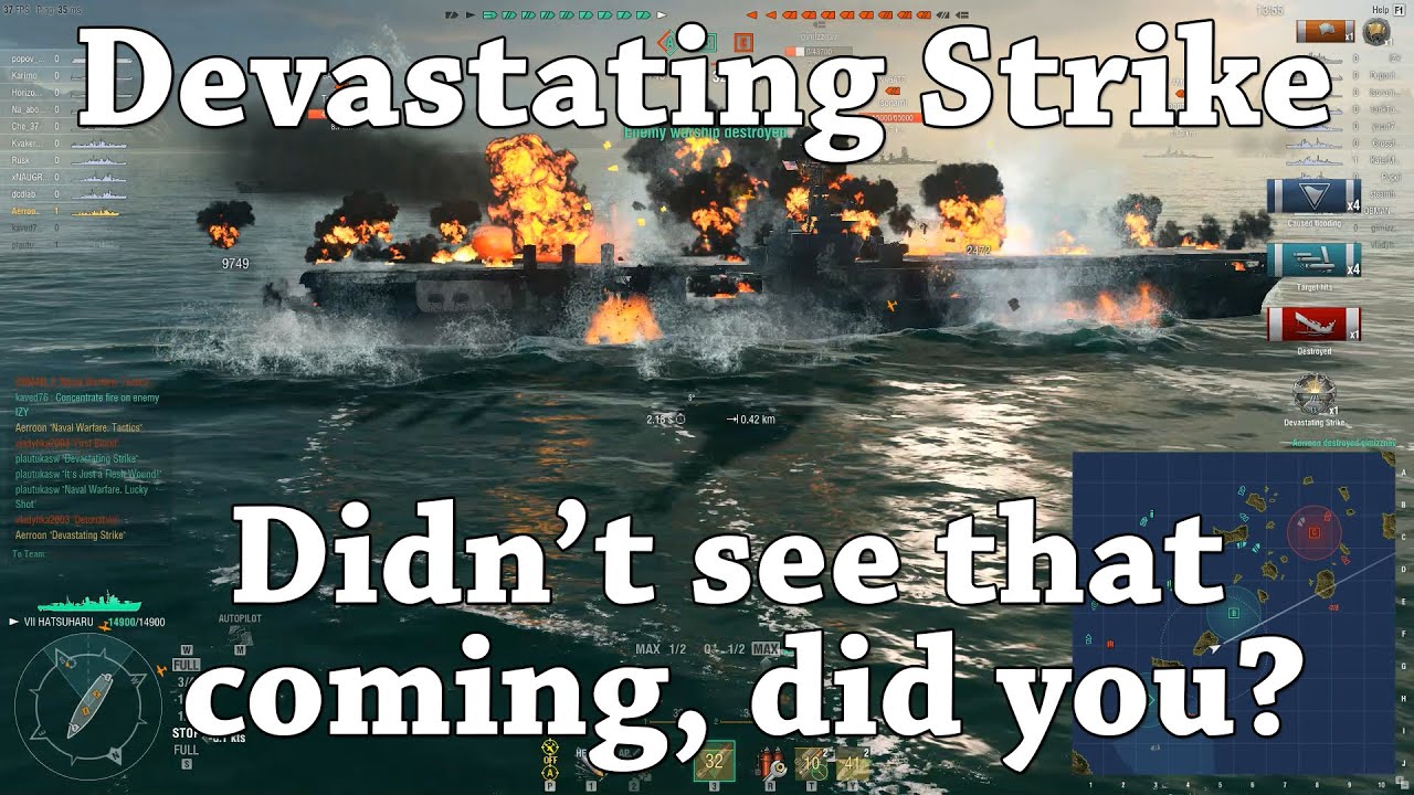 WoWS: Didn't see that coming, did you? [Devastating Strike] - YouTube