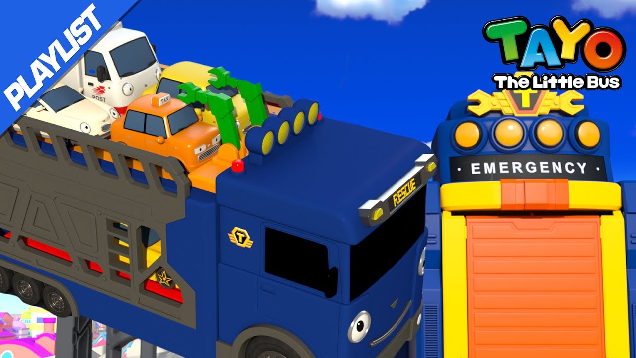 [PLAYLIST] #RESCUETAYO | Strong Rescue Truck | Tayo Blue Rescue Team ...