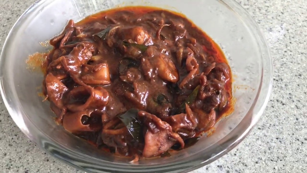 யாழ்ப்பாண சுவை மிகு கணவாய் கறி //Spicy Jaffna style Cuttlefish curry ...