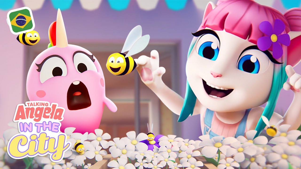 Talking Angela Resgatando a Abelha NOVO Desenhos Animados Para Bebês ...