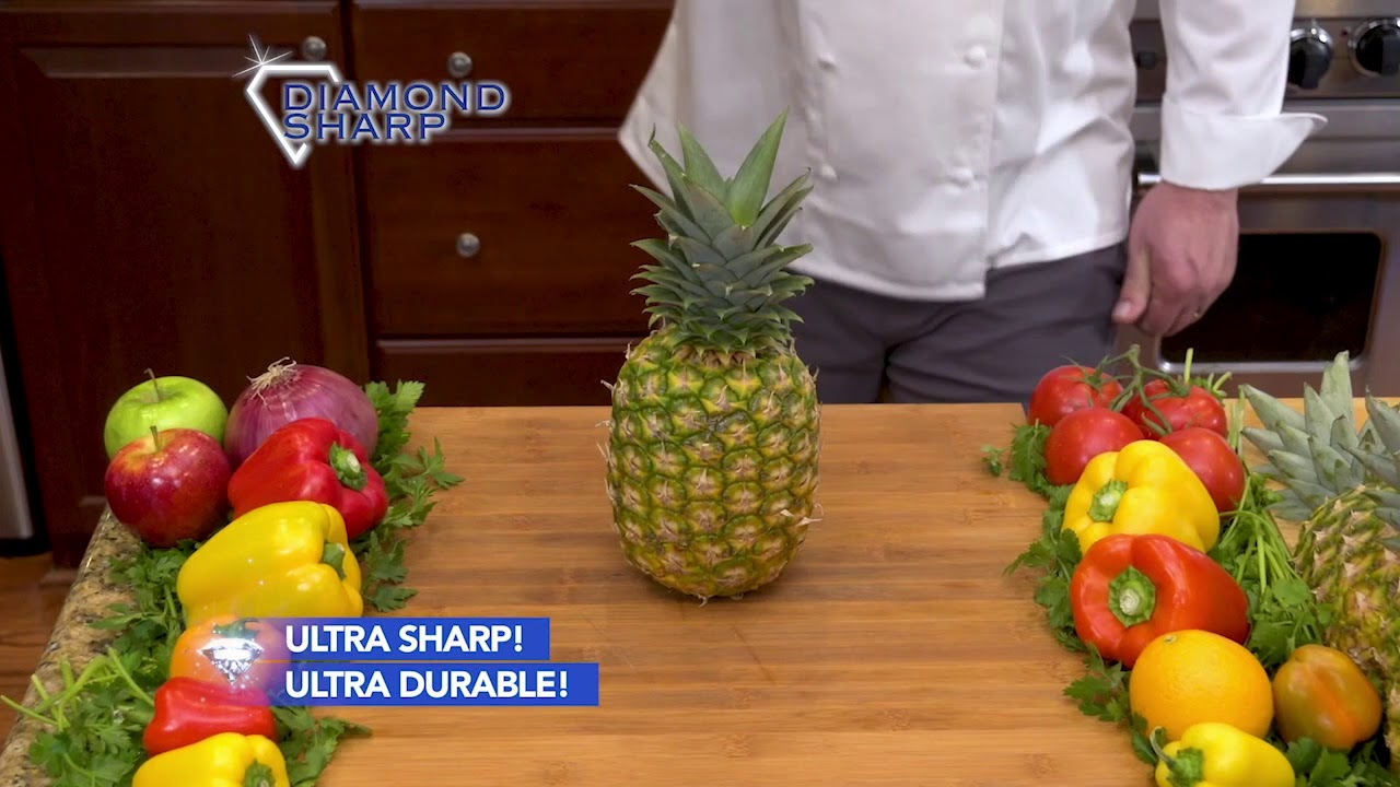 Diamond Sharp - Ceramic Coated Knife Infused With Real Diamonds - YouTube