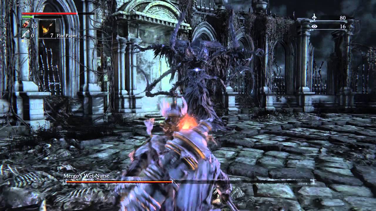Bloodborne Final Boss fight Wet nurse - YouTube