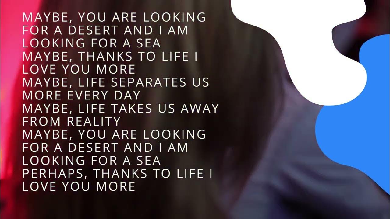 enrique iglesias quizas lyrics english - YouTube