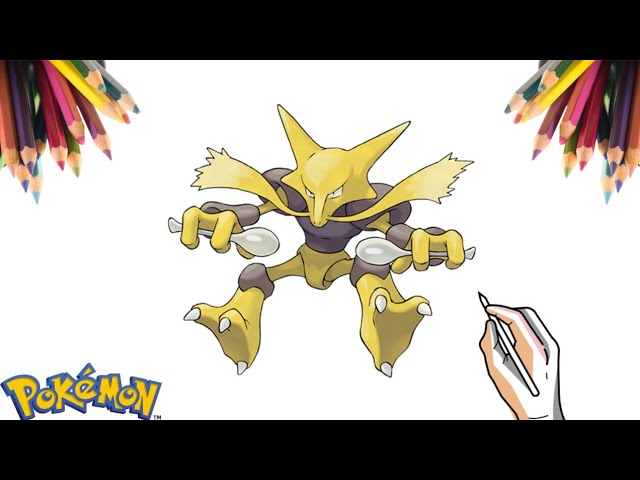 How To Draw Alakazam Pokemon Youtube