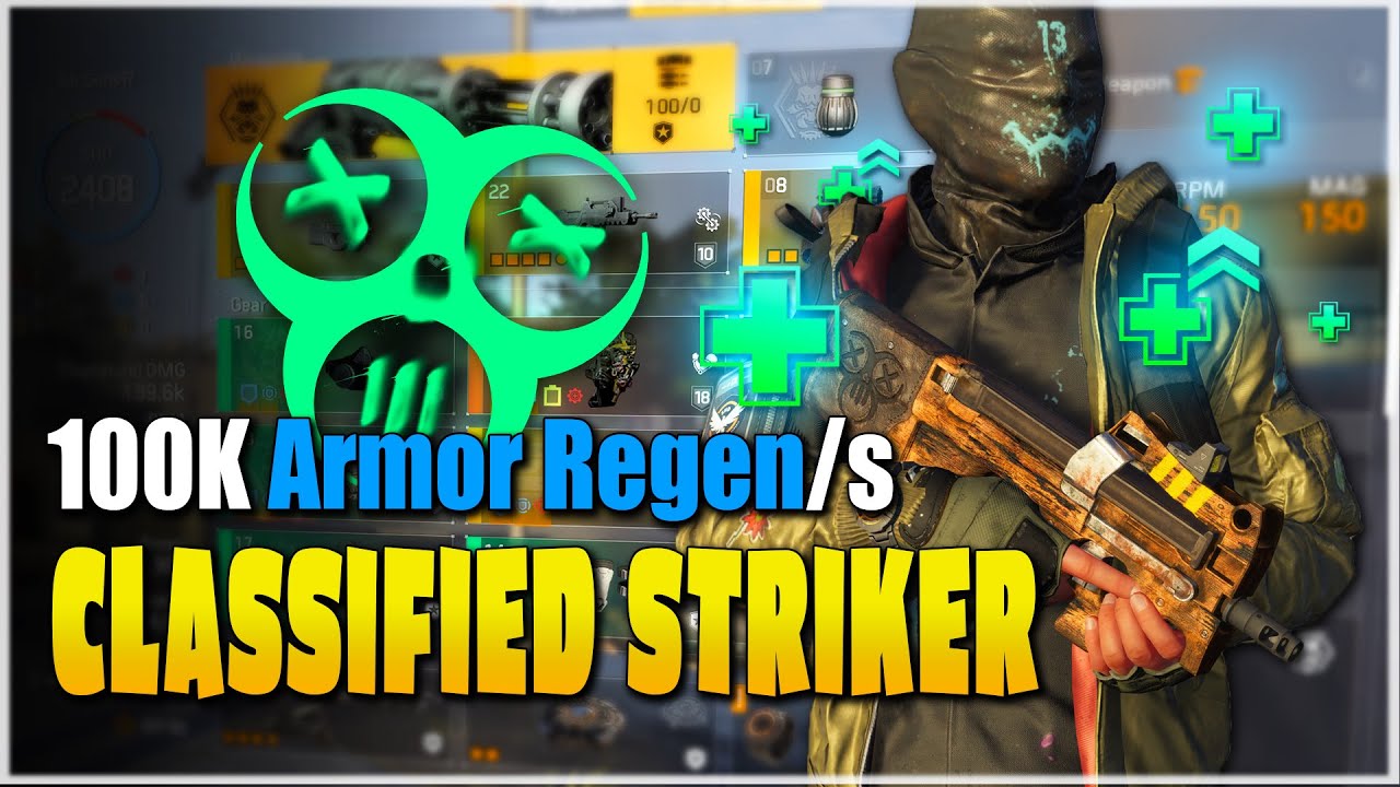 The Division 2 BEST *REGEN STRIKER* BUILD for SOLO Players - Best SMG ...