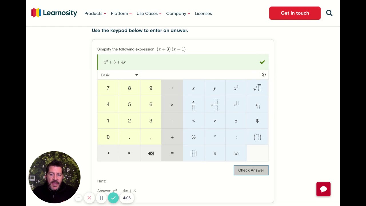 Watch Learnosity's sophisticated math scoring engine in action - YouTube