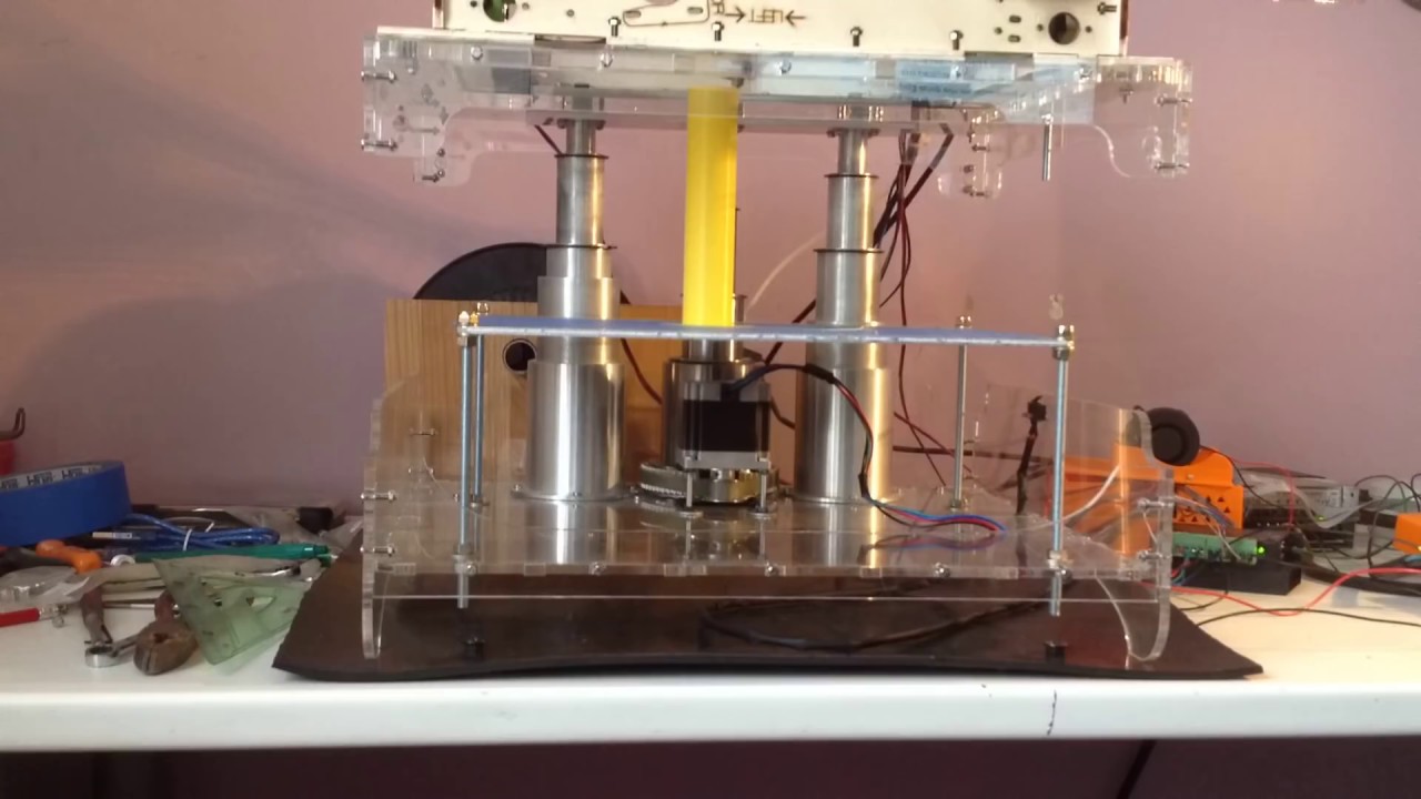 Telescopic 3d printer by chameleon: timelaps - YouTube