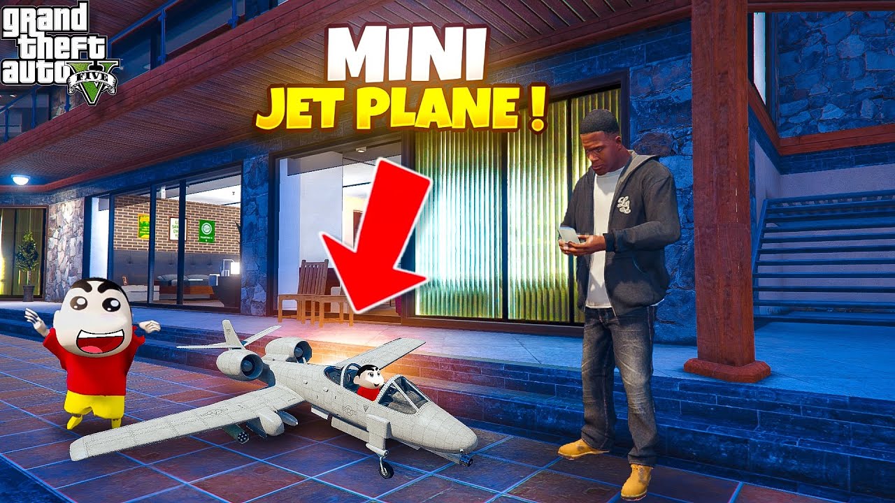 Franklin & Shin Chan Buy Mini RC Jet Plane in Gta 5 in Telugu - YouTube