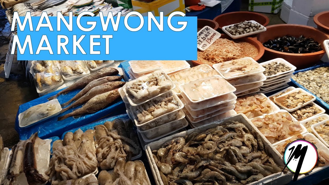 Seoul's Mangwon Market in a Minute - YouTube