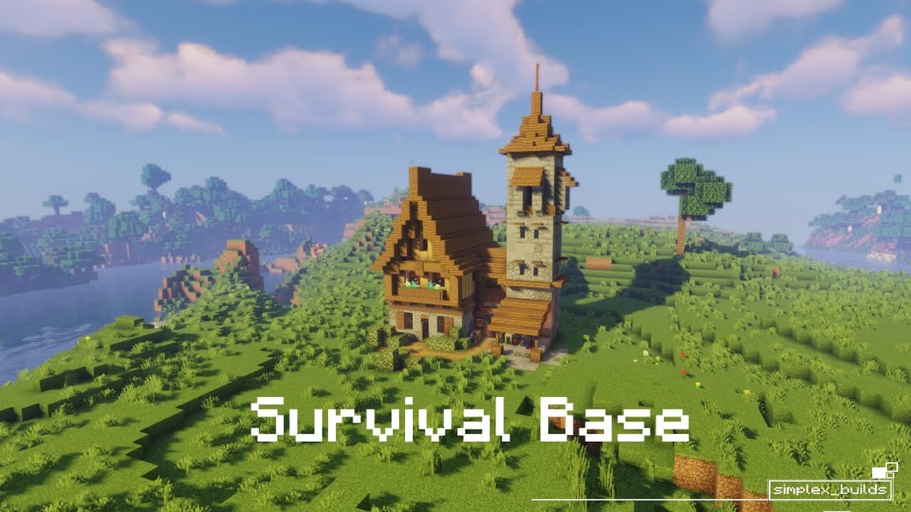 Minecraft | How To Build a Survival Base - YouTube