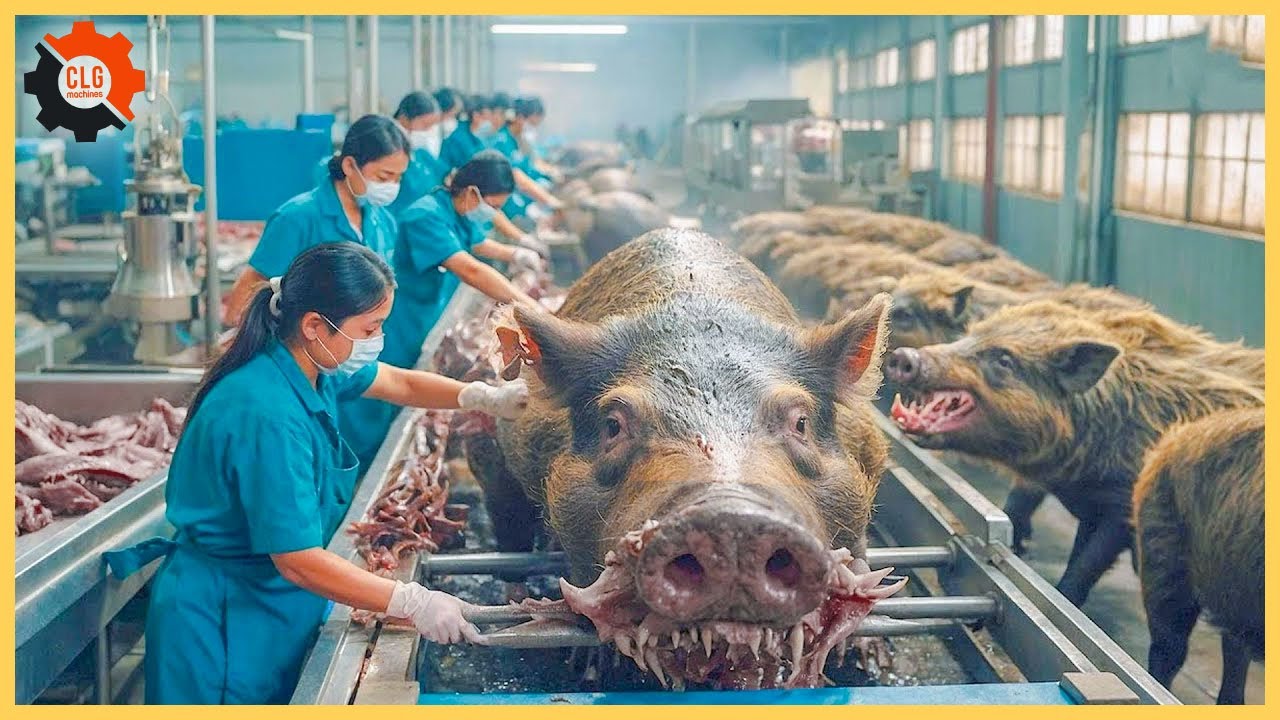 How does a modern pork factory in Germany work? | Food Industry ...