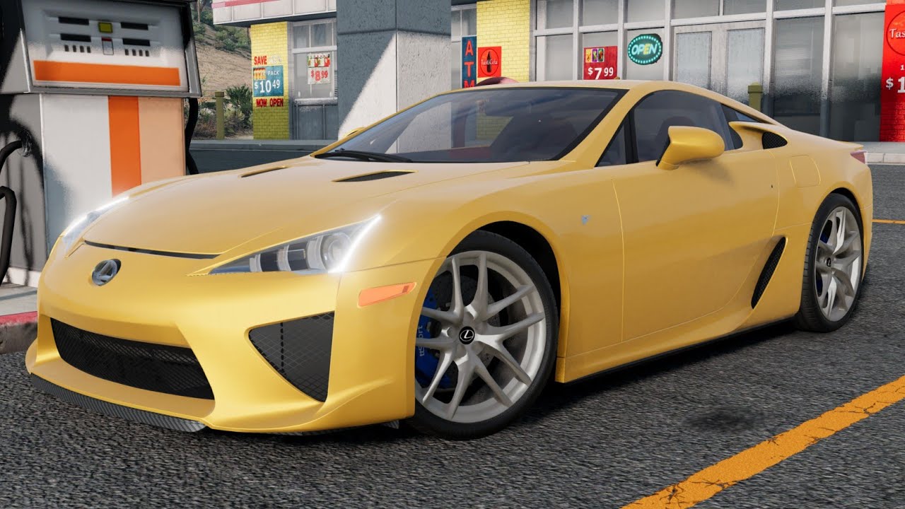 Lexus LFA (2010) in BeamNG #432 - YouTube