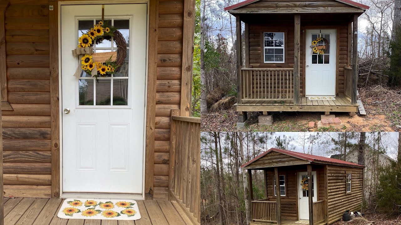 Home Decor Storage Shed Tour | She Shed Tour - YouTube