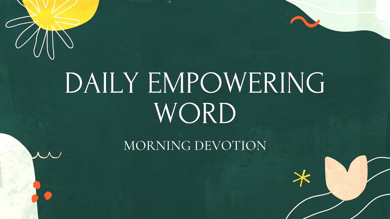 DEW | Morning Devotion | October 4, 2021 | Exodus Church - YouTube
