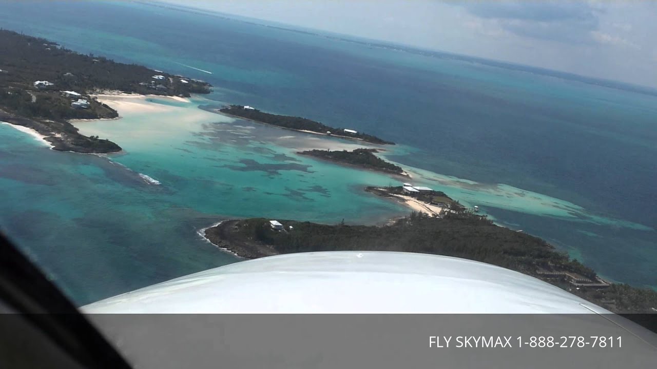 Approach to Landing at Scotland Cay Bahamas - YouTube